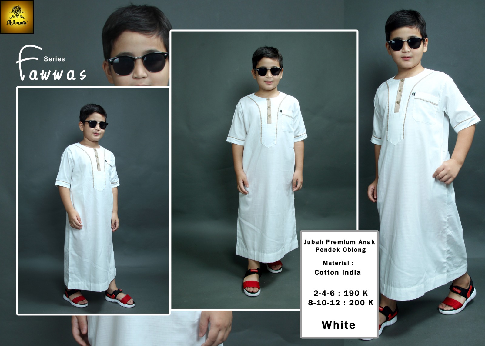 JUBAH MAROCCO anak AL-AMWA PREMIUM - Al-Amwa