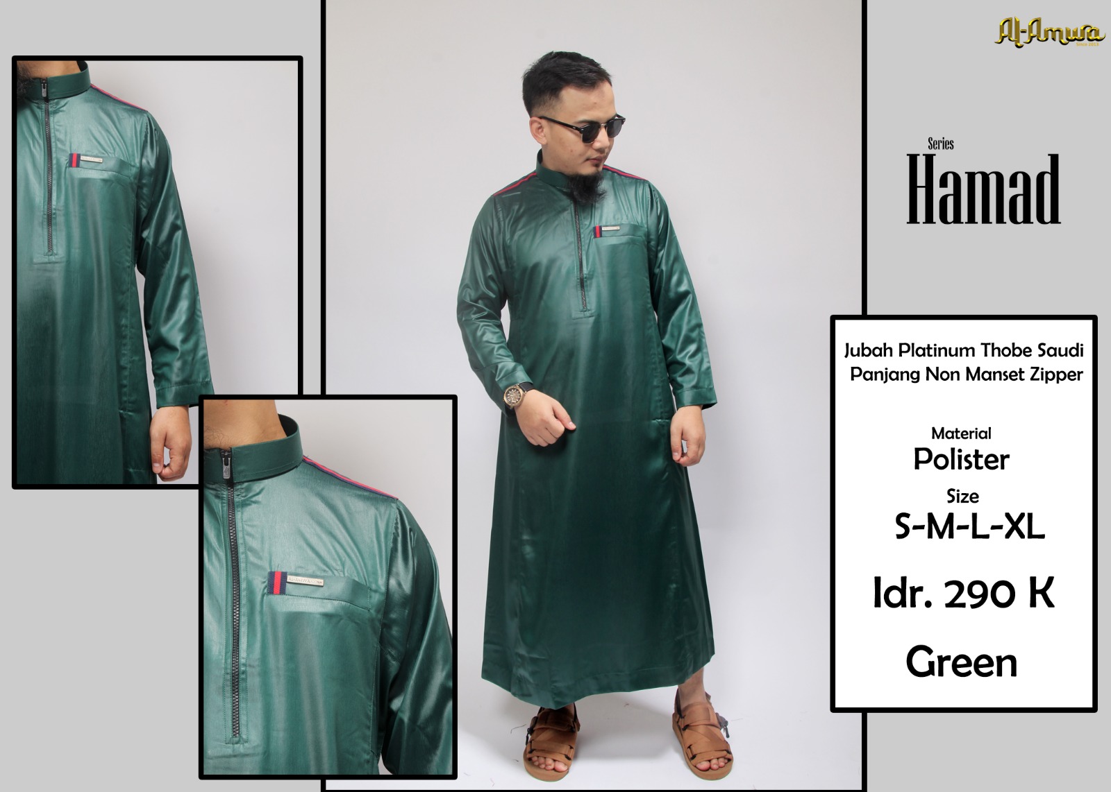 JUBAH THOBE SAUDI HAMAD series AL-AMWA PLATINUM - Al-Amwa