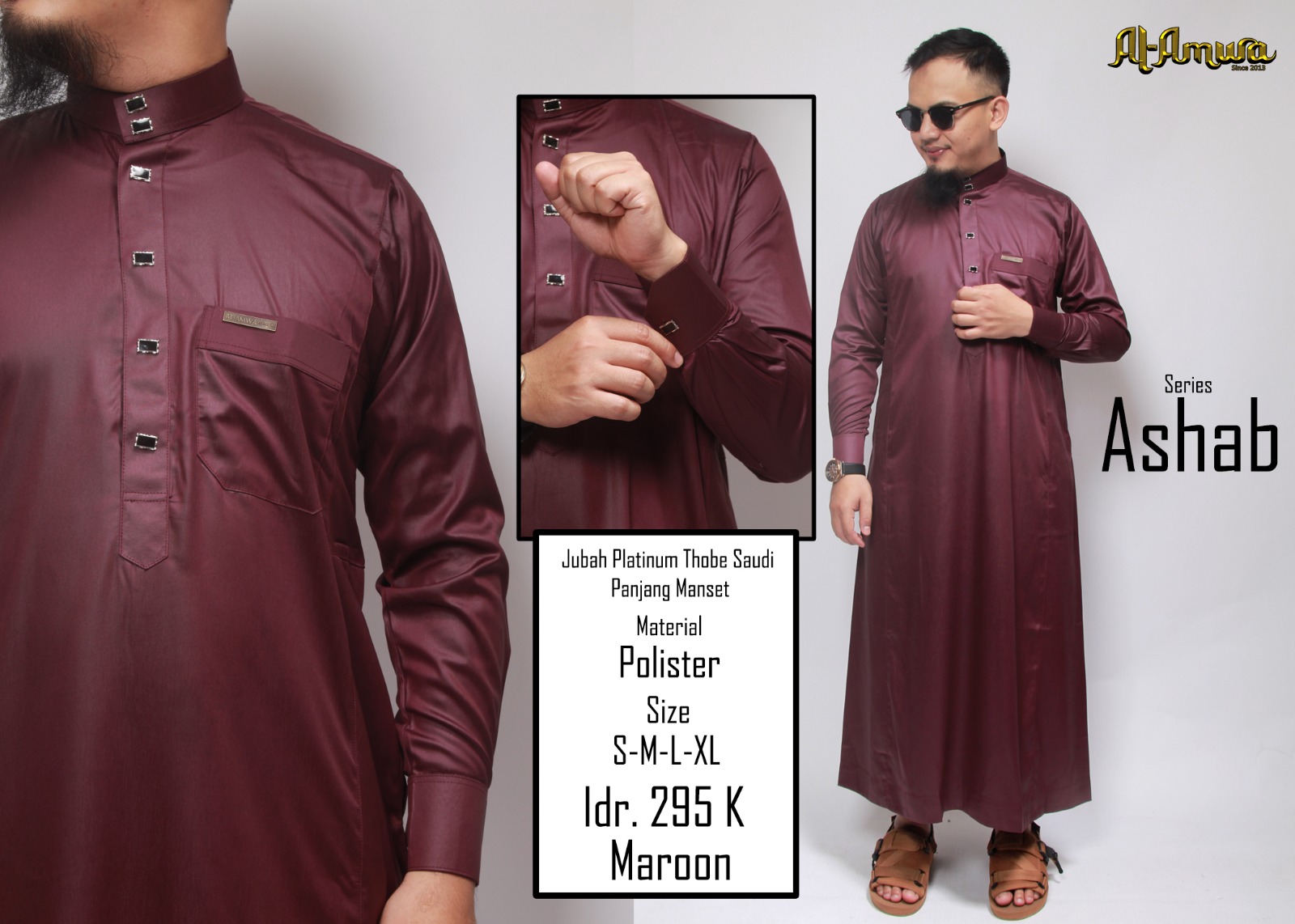 JUBAH THOBE SAUDI series ASHAB AL-AMWA PLATINUM - Al-Amwa